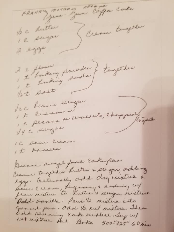 Great Grandma Sutter’s Yum-Yum Coffee Cake – Sutter Family Cookbook